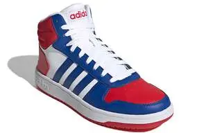 Adidas Hoops 2.0 Mid Sneakers - White/blue/red