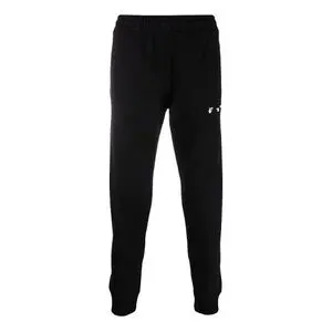Off-White Ss21 Solid Color Logo Sports Pants/trousers/joggers - Black