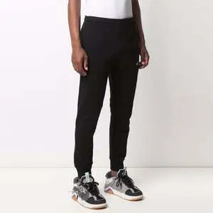 Off-White Ss21 Solid Color Logo Sports Pants/trousers/joggers - Black