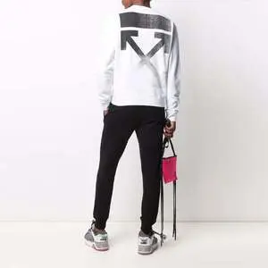 Off-White Ss21 Solid Color Logo Sports Pants/trousers/joggers - Black
