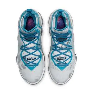 Nike Space Jam X Lebron 19 Ep 'sweatsuit' Athletic Sneakers - Silvergrey/blue