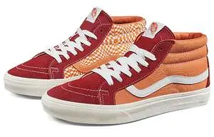 VANS Mid-top Casual Skate Shoes - Orange/red