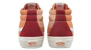 VANS Mid-top Casual Skate Shoes - Orange/red