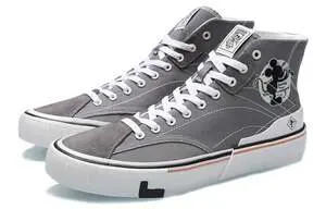 LI-NING X Mickey Mouse Canvas High Top Sneakers - Grey/white/black
