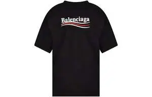 Balenciaga Political Campaign T-shirt Large Fit - Black
