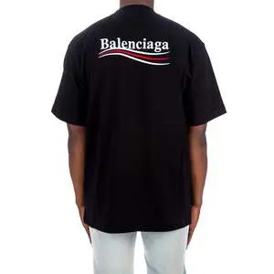 Balenciaga Political Campaign T-shirt Large Fit - Black