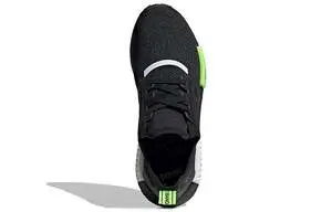 Adidas Nmd_r1 "black Signal Green" Sneakers - Black/volt