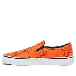 VANS Vans Classic Slip-On Camouflage Print Casual Shoes Orange