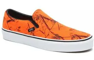 VANS Classic Slip-on Camouflage Print Casual Shoes - Orange
