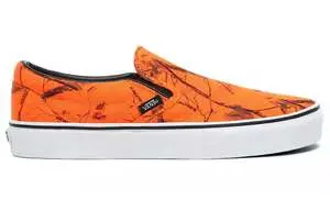 VANS Classic Slip-on Camouflage Print Casual Shoes - Orange
