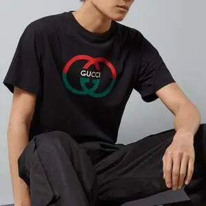 Gucci Cotton Jersey Printed T-shirt - Black