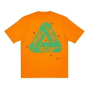 PALACE Short Sleeve T-shirt With Graphic Print - Orange