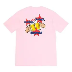 Supreme Fw19 Week 17 Money Power Respect Tee - Light Pink