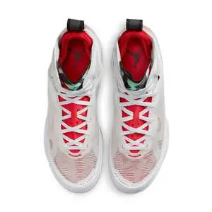 JORDAN Air 37 "hare" High Top Sneakers - White/red