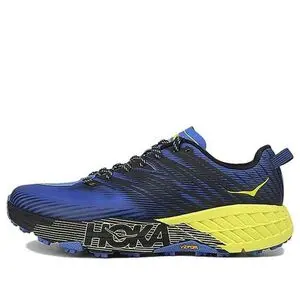 Hoka One One Speedgoat 4 Athletic Shoes - Blue/yellow