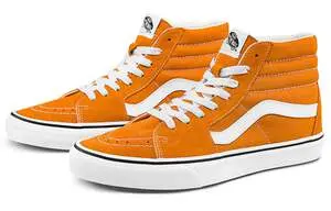 VANS Sk8-hi High Top Sneakers - Orange/white