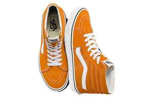 VANS Sk8-hi High Top Sneakers - Orange/white