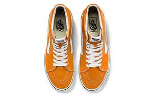 VANS Sk8-hi High Top Sneakers - Orange/white