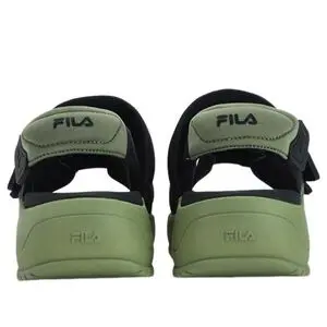 FILA Puff Sandals - Black/green