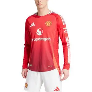 Adidas Manchester United 24/25 Long Sleeve Authentic Home Soccer Jersey