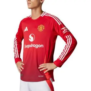 Adidas Manchester United 24/25 Long Sleeve Authentic Home Soccer Jersey