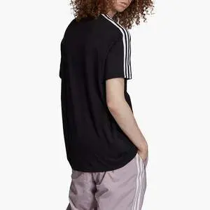 Adidas Originals 3 Bands Logo Printing Short Sleeve - Black