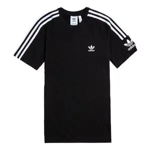Adidas Originals 3 Bands Logo Printing Short Sleeve - Black