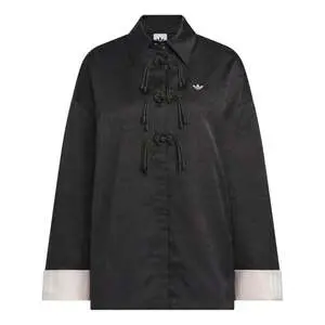 Adidas Shirt Jacket With Knot Details - Black