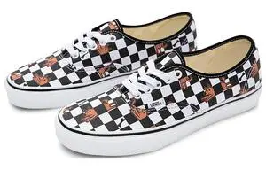 VANS Authentic Checkerboard Graphic Low Top Sneakers - Blackwhite