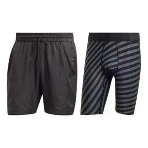 Adidas Aeroready Two-in-one Pro Shorts - Black