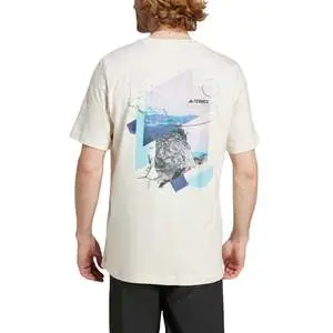 Adidas Back Graphic T-shirt Asia Sizing 'white