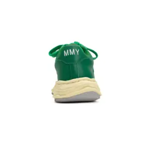 Mihara Yasuhiro Wayne Vl Og Sole Leather Low-top Sneaker - White/green