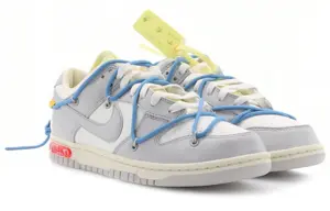 Nike X Off-white Dunk Low "the 50" Collection Lot 05 - Gray/white
