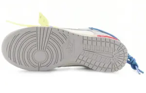 Nike X Off-white Dunk Low "the 50" Collection Lot 05 - Gray/white