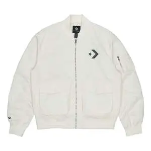 CONVERSE Aviator Jacket With Logo Detailing - White