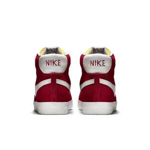 Nike Blazer High Top Suede Sneakers - Red