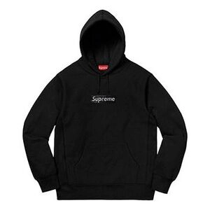 Supreme Swarovski Box Logo Hooded Sweatshirt - Black