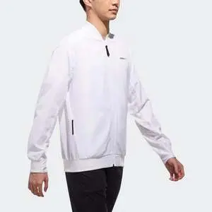 Adidas Neo Solid Color Casual Zipper Aviator Jacket