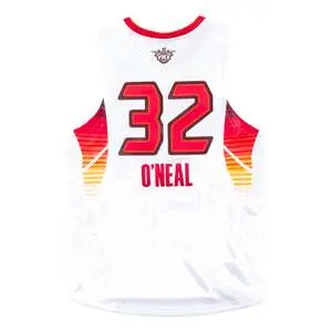 Mitchell & Ness Shaquille O'neal 32 "west" 2009 Nba All-star Swingman Jersey - White/red