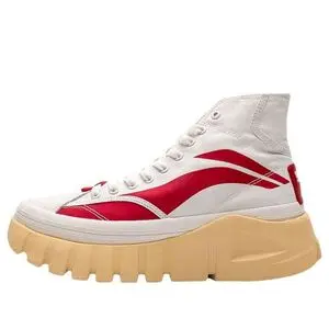 LI-NING High Top Lace-up Lug Sole Sneakers