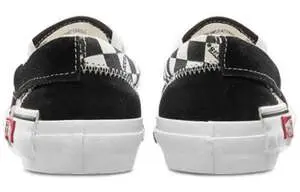 VANS Classic Slip-on Cap Checkerboard Sneakers - Black