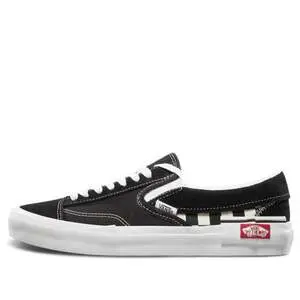 VANS Classic Slip-on Cap Checkerboard Sneakers - Black