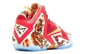 Nike Lebron "2k14" Athletic Sneakers - Red/goldyellowgold
