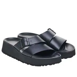 BIRKENSTOCK Almina Leather Platform Sandals