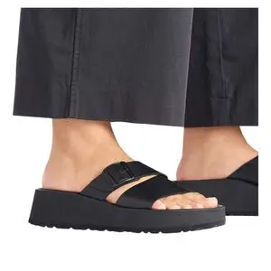 BIRKENSTOCK Almina Leather Platform Sandals