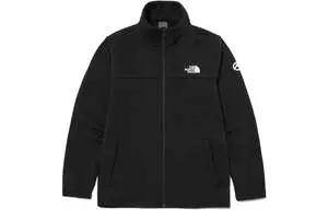 The North Face Brushed Fleece Zip Up Jacket - Black