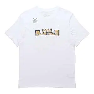Nike As Nk Dry Lbj Ssnl Logo Tee - White