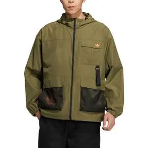 Adidas Originals Logo Print Hooded Jacket