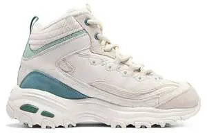 Sketchers Dlites 1.0 High Top Sneakers - White/blue