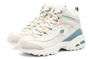 Sketchers Dlites 1.0 High Top Sneakers - White/blue